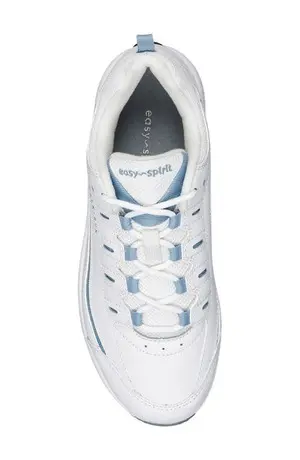 Easy Spirit Romy Sneaker - White/blue Leather