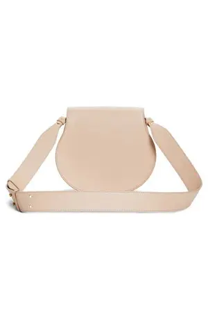 Chloé Large Marcie Leather Crossbody Bag - Cement Pink