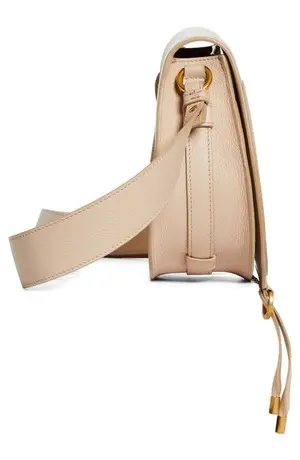 Chloé Large Marcie Leather Crossbody Bag - Cement Pink