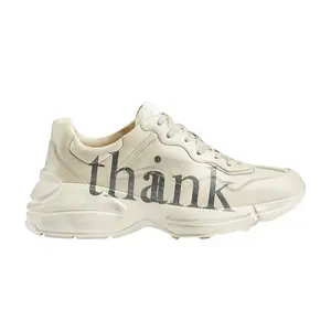 Gucci Rhyton 'think/thank' Sneakers - Cream