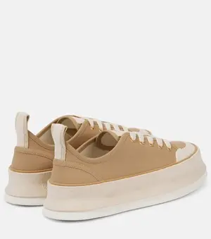 Max Mara Leather Platform Sneakers