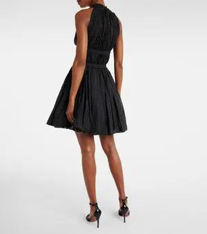 Alaïa Deesse Cotton-blend Minidress