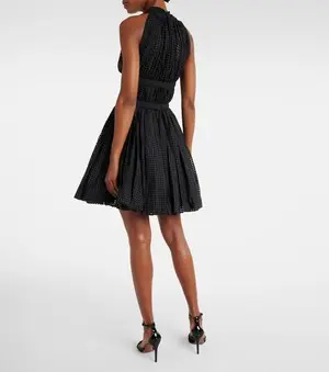 Alaïa Deesse Cotton-blend Minidress