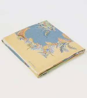 Etro Printed Wool Twill Blanket