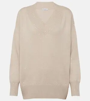 Brunello Cucinelli Embellished Sweaters For Women