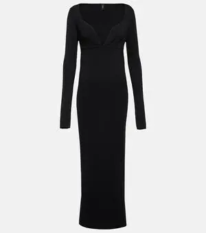 SIR. Helena Ribbed-knit Maxi Dress