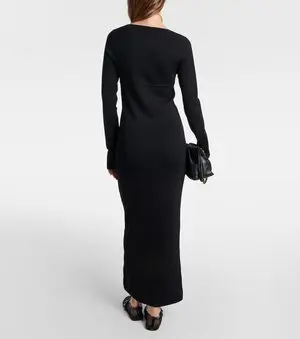 SIR. Helena Ribbed-knit Maxi Dress