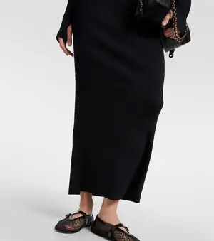 SIR. Helena Ribbed-knit Maxi Dress
