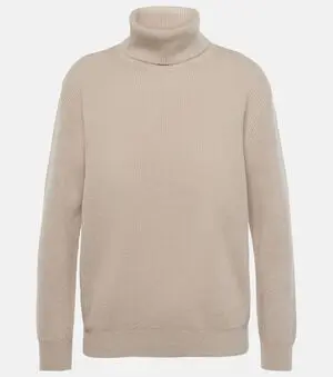 Brunello Cucinelli Cashmere Turtleneck Sweater - Neutrals