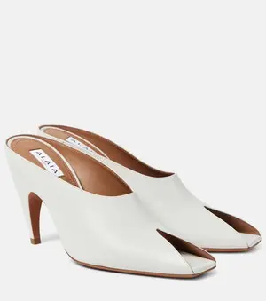 AZZEDINE ALAIA Spike Leather Mules