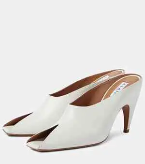 AZZEDINE ALAIA Spike Leather Mules