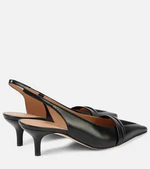 MALONE SOULIERS Tanner 45 Leather Slingback Pumps