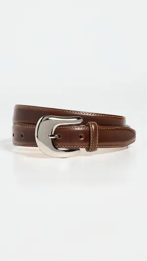 AUREUM No. 8 Statement Buckle Belt - Tobacco