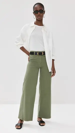 NILI LOTAN Megan Twill Pants - Camo