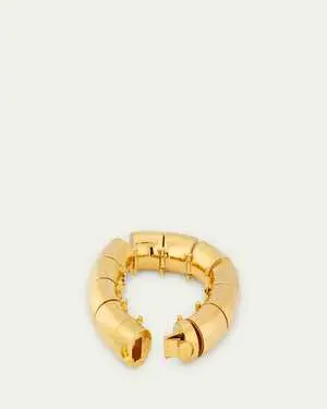 Alaïa Goldtone Coil Bracelet