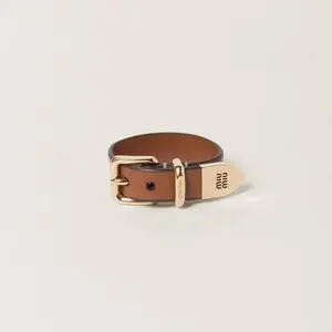 Miu Miu Leather Bracelet