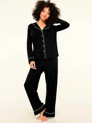 Victoria's Secret Adore Me Matylda Long Sleeve + Pant Sleep Set Black