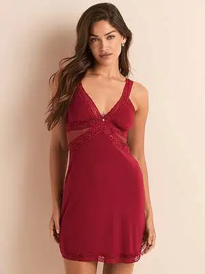 Victoria's Secret Adore Me Primrosie Slip - Red