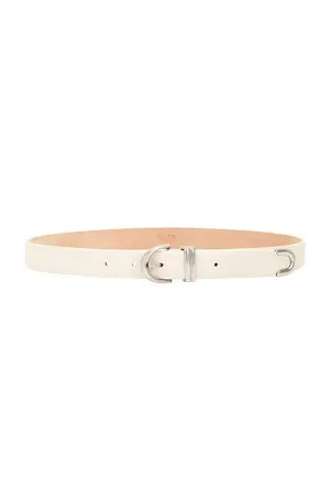 Khaite Bambi Antique Silver 25mm Belt - Dark Ivory