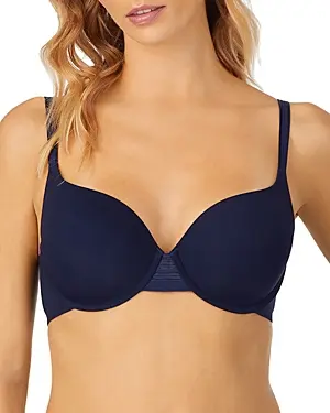 Le Mystère Second Skin Back Smoother Bra Navy Blue