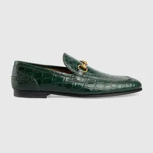 Gucci S Jordaan Crocodile Loafer
