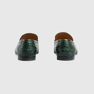 Gucci S Jordaan Crocodile Loafer
