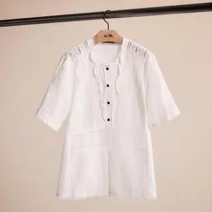 COACH Restored Broderie Anglaise Top
