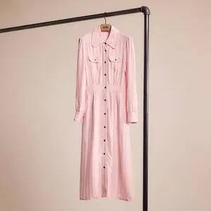 COACH Restored Long Striped Viscose Dress