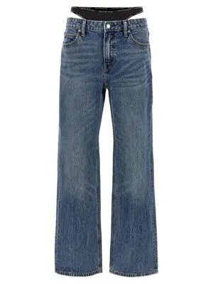Alexander Wang Alexander Wang Prestyle Logo Bikini Jeans - Blue