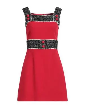 Red Overalls Dresses