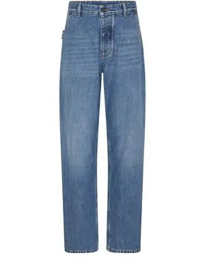 Bottega Veneta Bottega Veneta High-Rise Straight Jeans - Blue