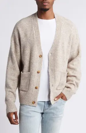 PACSUN Nile Heathered Bouclé Cardigan