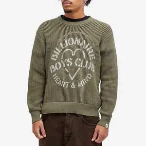 BILLIONAIRE BOYS CLUB Heart & Mind Stencil Logo Knit
