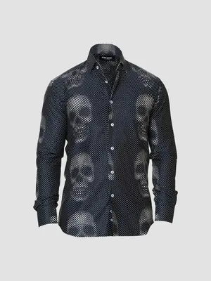 MACEOO Luxor Funky Skull Shirt - Black