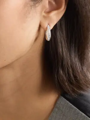 ANANYA Chakra Icon Diamond Hoop Earrings