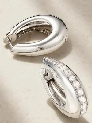 ANANYA Chakra Icon Diamond Hoop Earrings