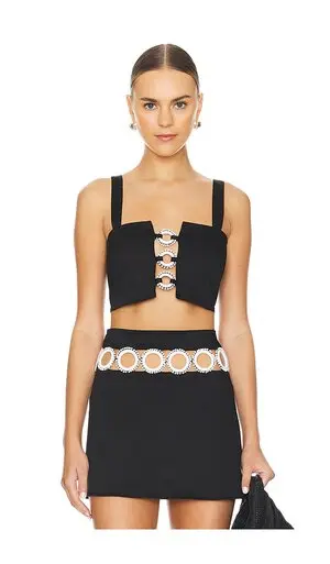 Square Neck Crochet Tops
