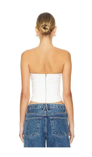 Superdown Jordyn Corset Top - White