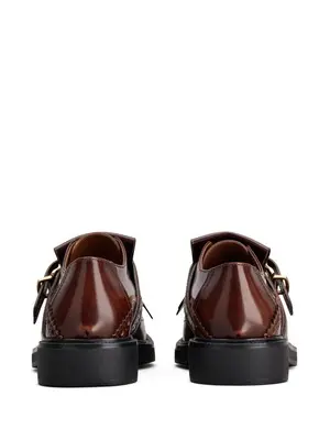 TOD'S Leather Brogue Shoes - Brown
