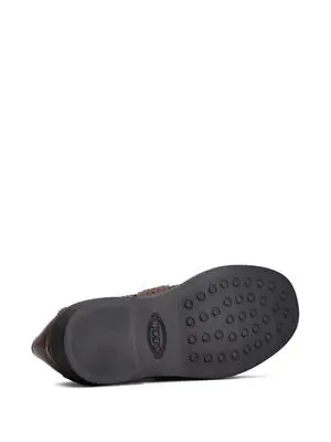 TOD'S Leather Brogue Shoes - Brown