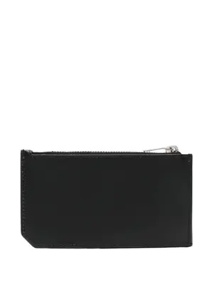 Saint Laurent Logo-stamp Card Holder - Black