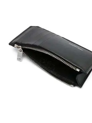 Saint Laurent Logo-stamp Card Holder - Black