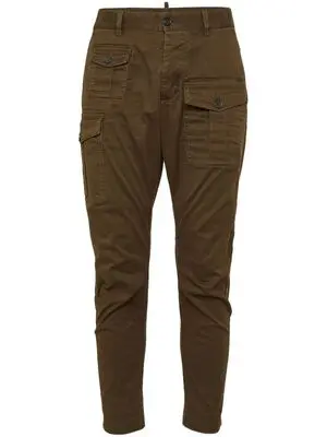 Dsquared2 Tapered Cargo Trousers - Brown