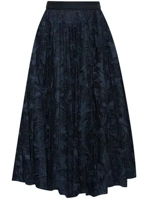 Oscar De La Renta Lace-detailing Midi Skirt