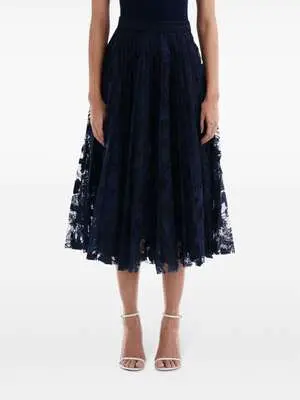 Oscar De La Renta Lace-detailing Midi Skirt