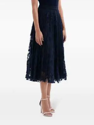 Oscar De La Renta Lace-detailing Midi Skirt