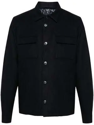 Herno Felted Button-up Shirt Jacket