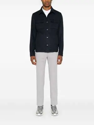 Herno Felted Button-up Shirt Jacket