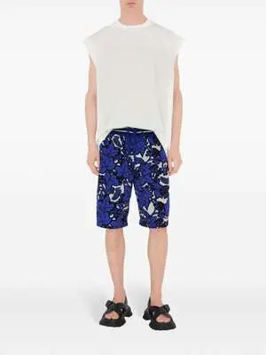 Burberry Leaf-print Shorts