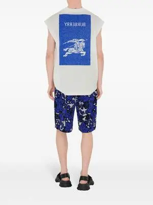 Burberry Leaf-print Shorts